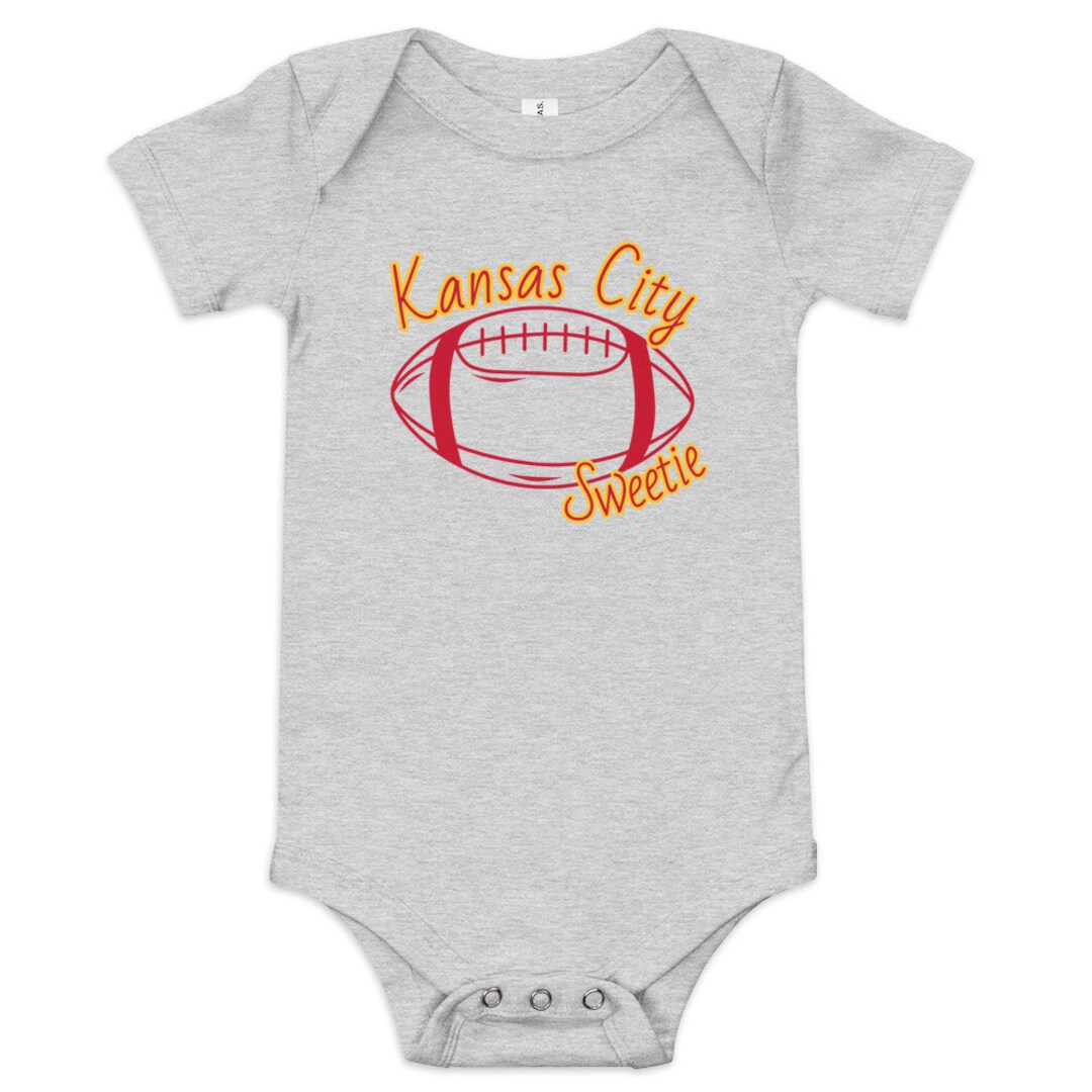 Kansas City Football Baby One Piece, KC Football Babies Bodysuit ...