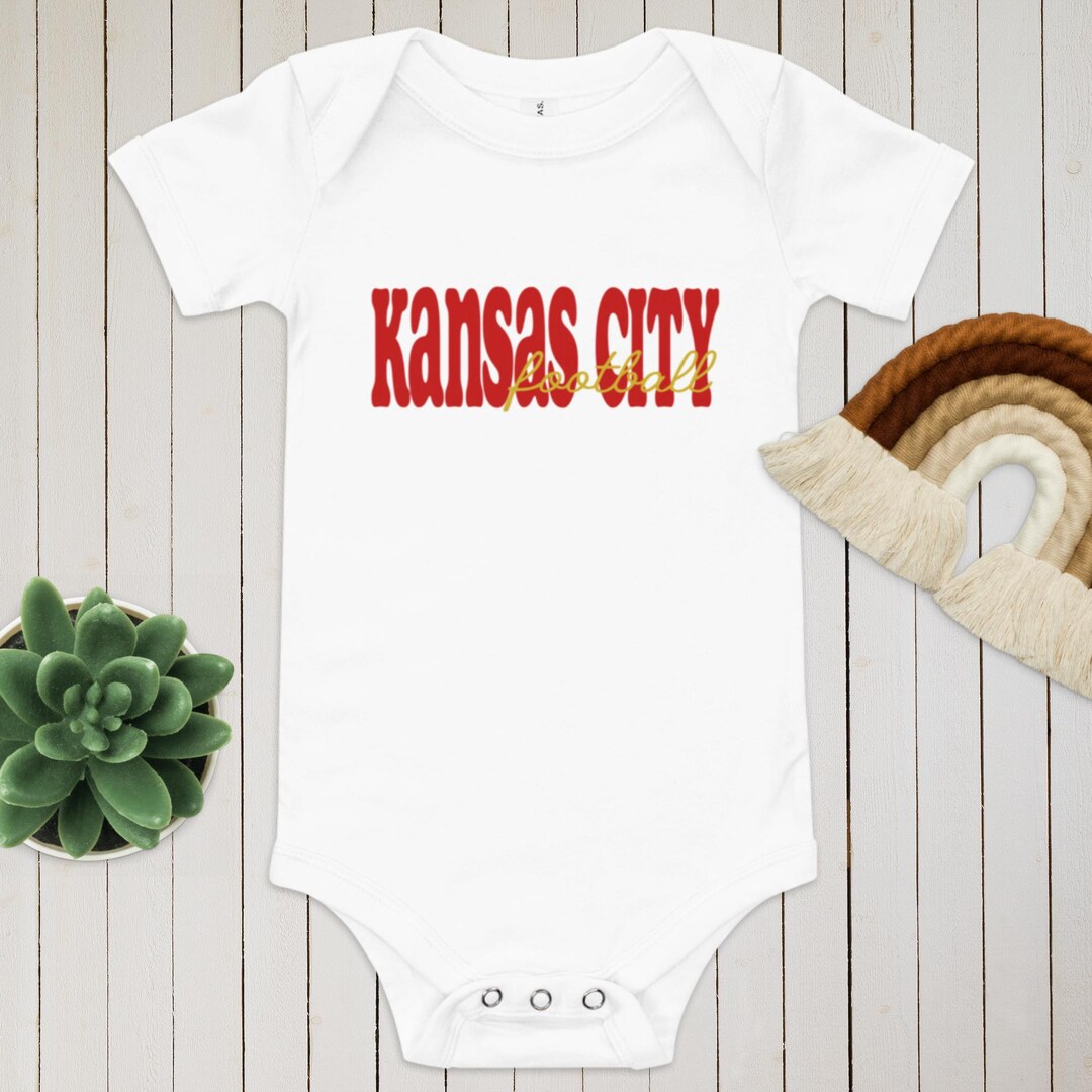 Kansas City Football Onesie KC Chiefs Baby Short Sleeve One - Etsy