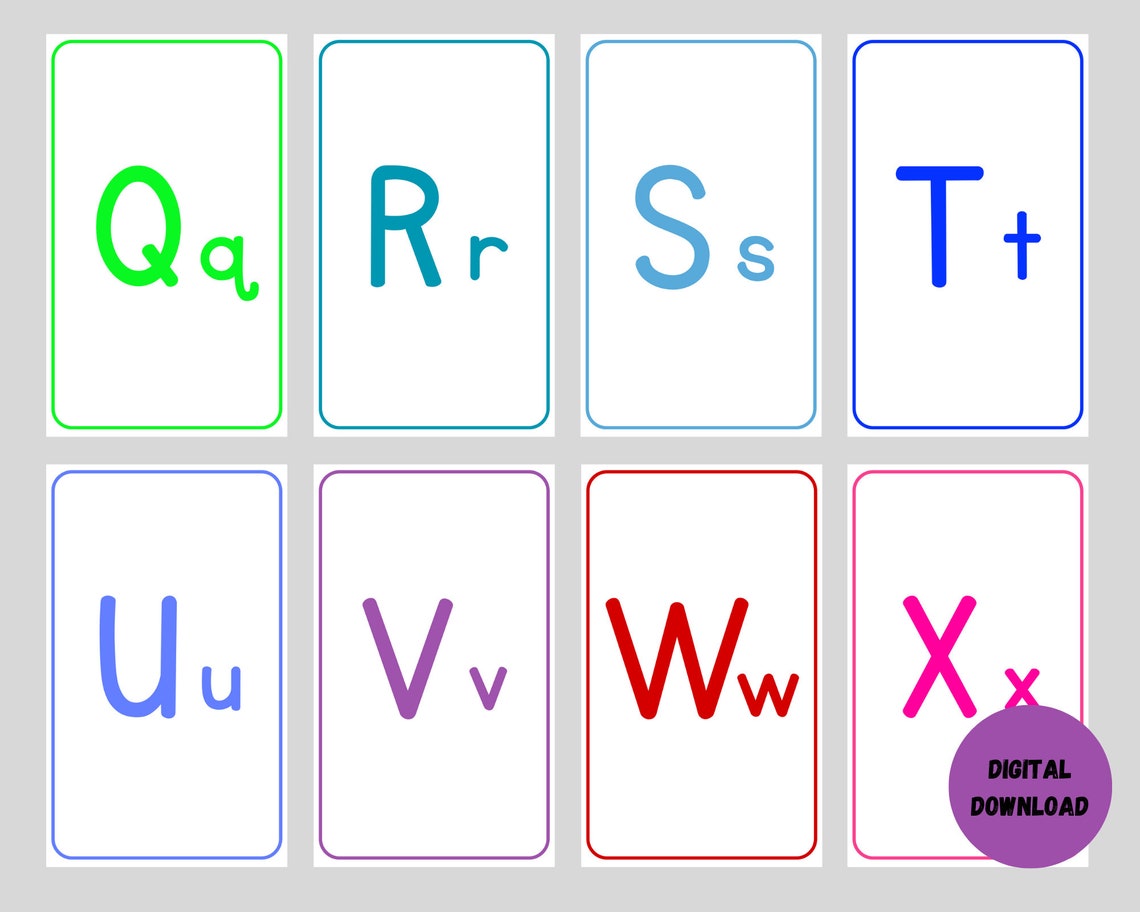 ABC Flash Cards, Alphabet Flash Cards, A to Z Flash Cards, Pre-school ...