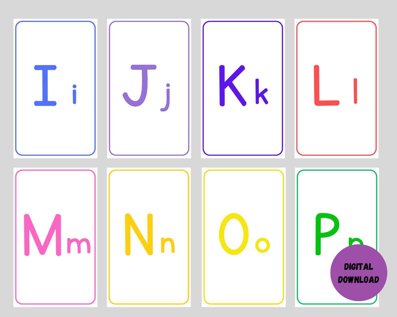 ABC Flash Cards, Alphabet Flash Cards, A to Z Flash Cards, Pre-school ...