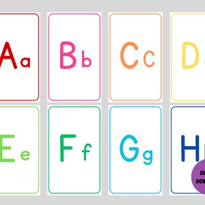 ABC Flash Cards, Alphabet Flash Cards, A to Z Flash Cards, Pre-school ...