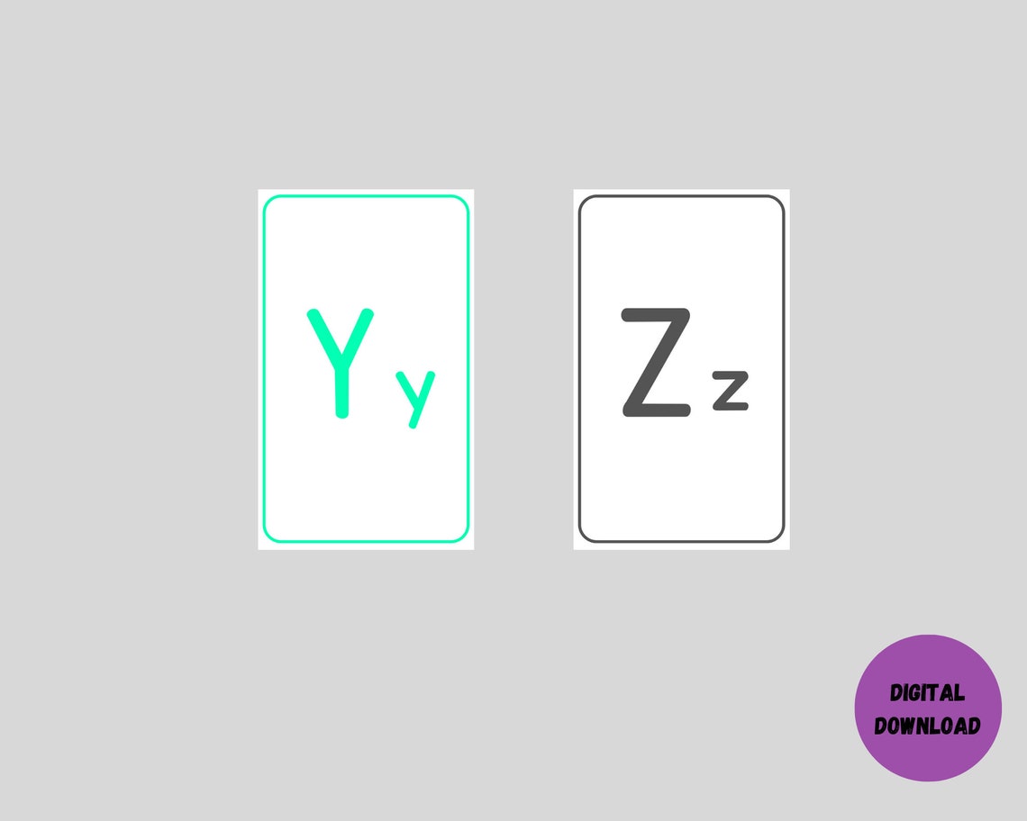 ABC Flash Cards, Alphabet Flash Cards, A to Z Flash Cards, Pre-school ...