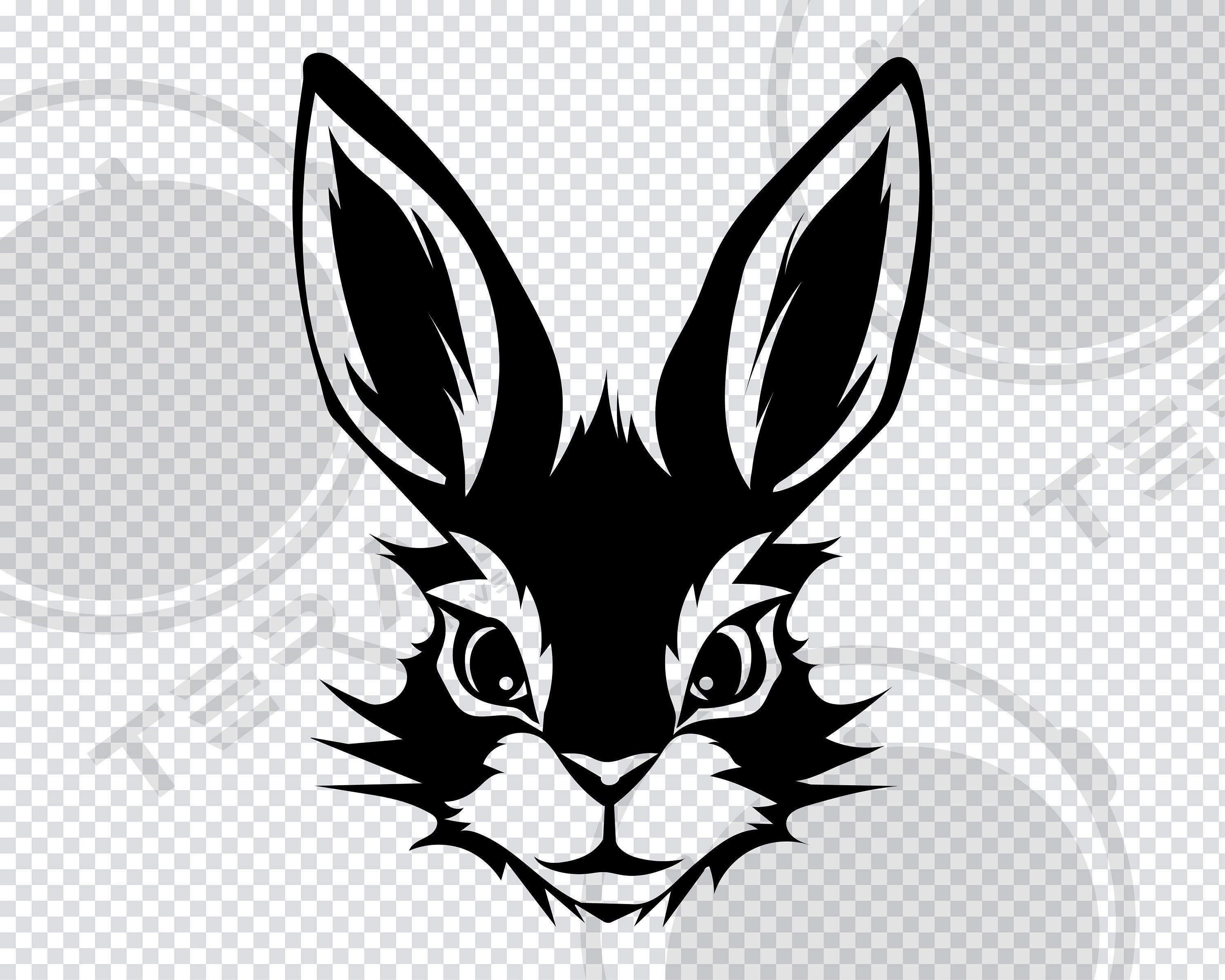 Bunny Face Svg, Rabbit Head Face Svg, Bunny Svg, Easter Bunny Svg ...