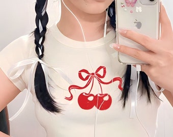 Coquette Shirt Strawberry Tshirt Dollette Coquette Dollette Clothing ...