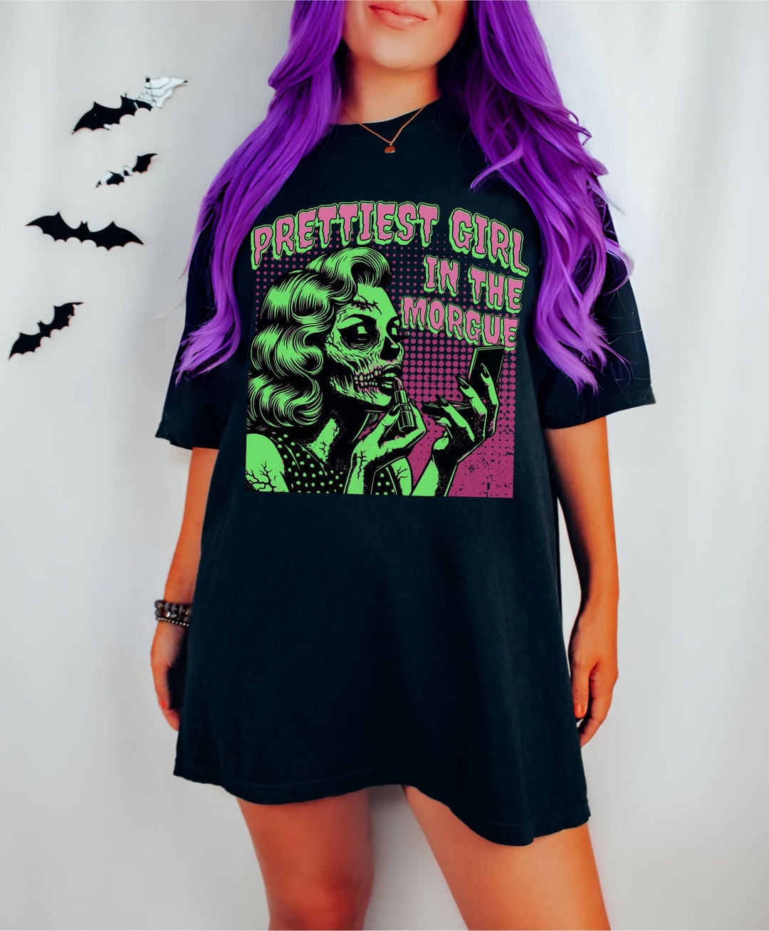 Prettiest Girl in the Morgue Zombie Emo Shirt Scenecore Emocore Scene ...