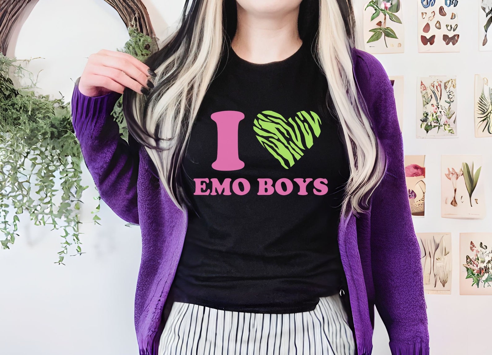 I Love Emo Boys Shirt Scene Clothes Mcbling Clothes Scene Clothing ...