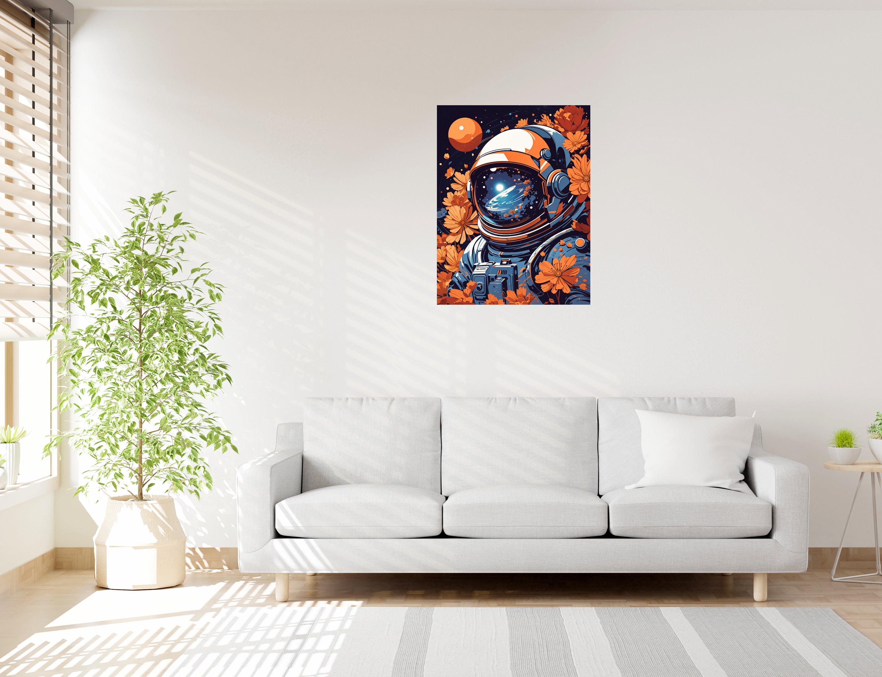 Printable Cosmic Astronaut Digital Painting Digital Cosmic - Etsy