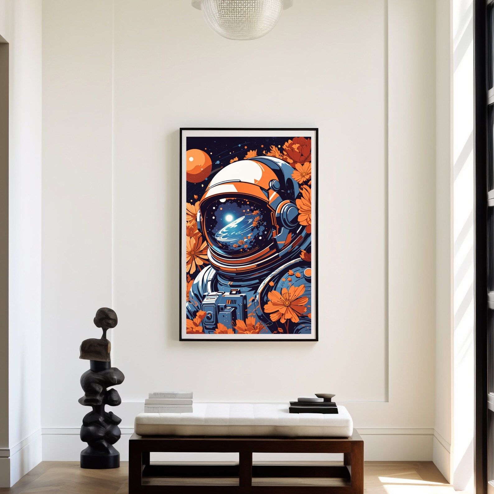 Printable Cosmic Astronaut Digital Painting Digital Cosmic - Etsy