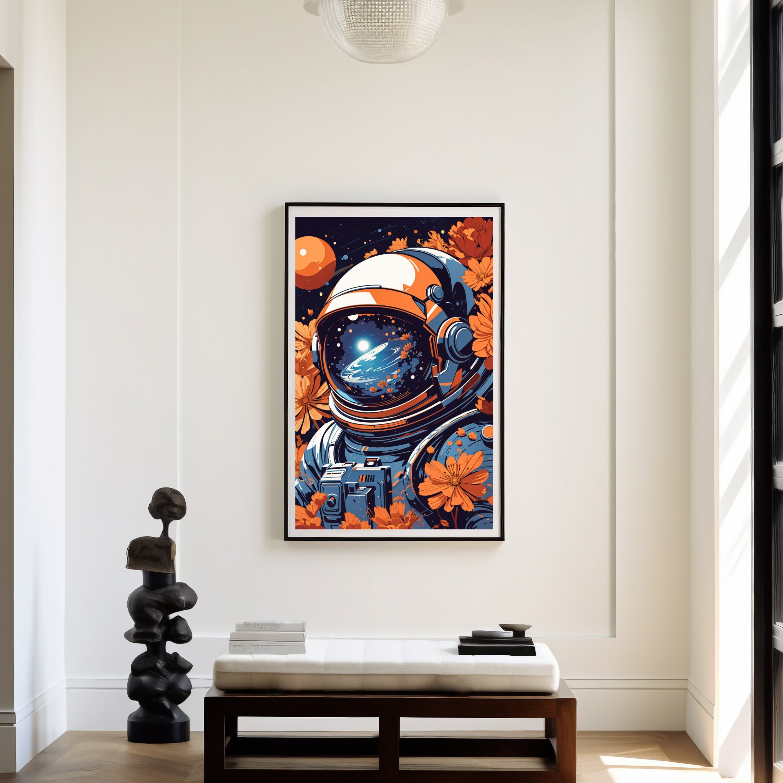 Printable Cosmic Astronaut Digital Painting Digital Cosmic - Etsy