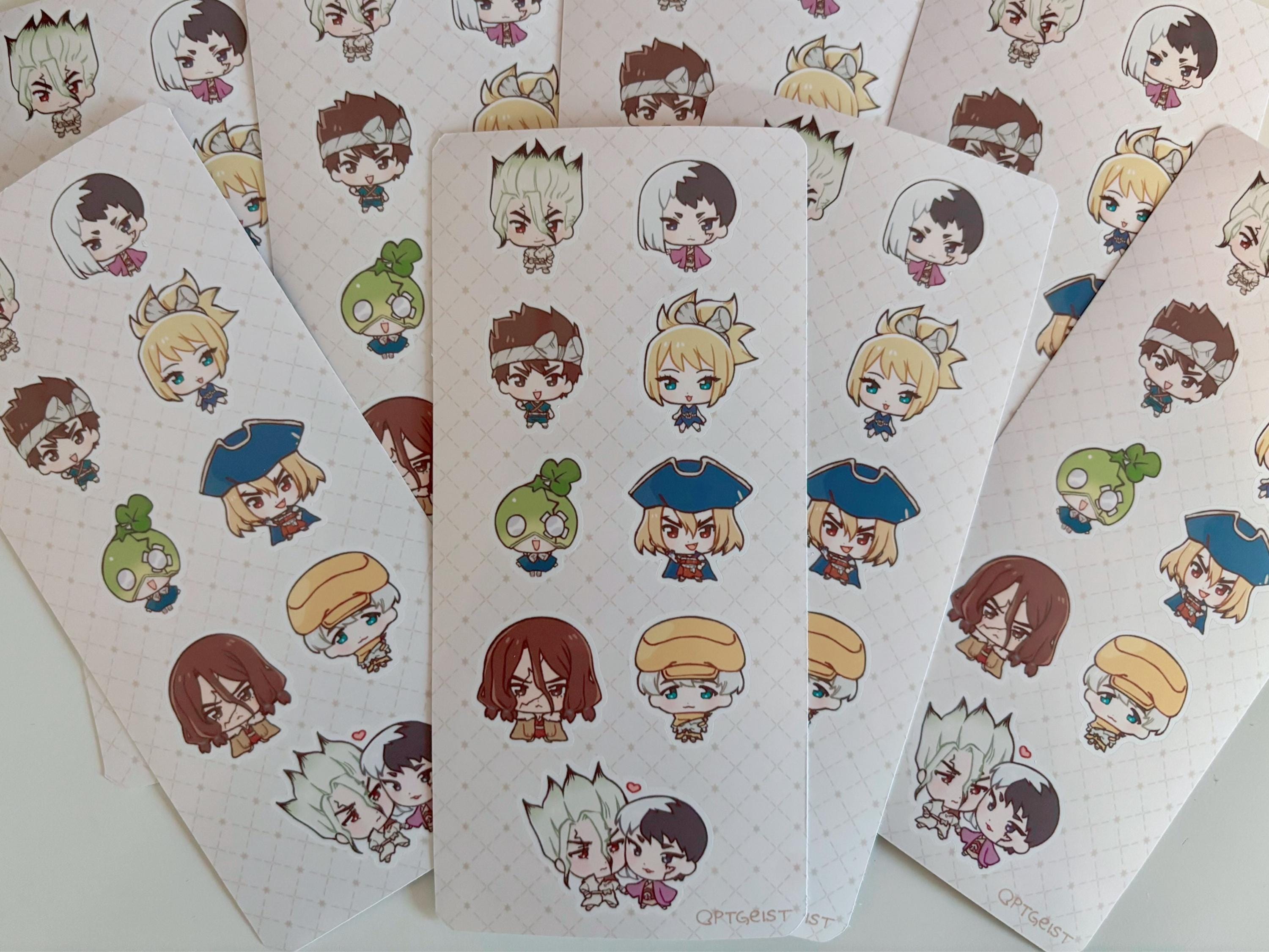 Dr. Stone Sticker Sheet: DCST Anime Stickers 4x6 - Etsy