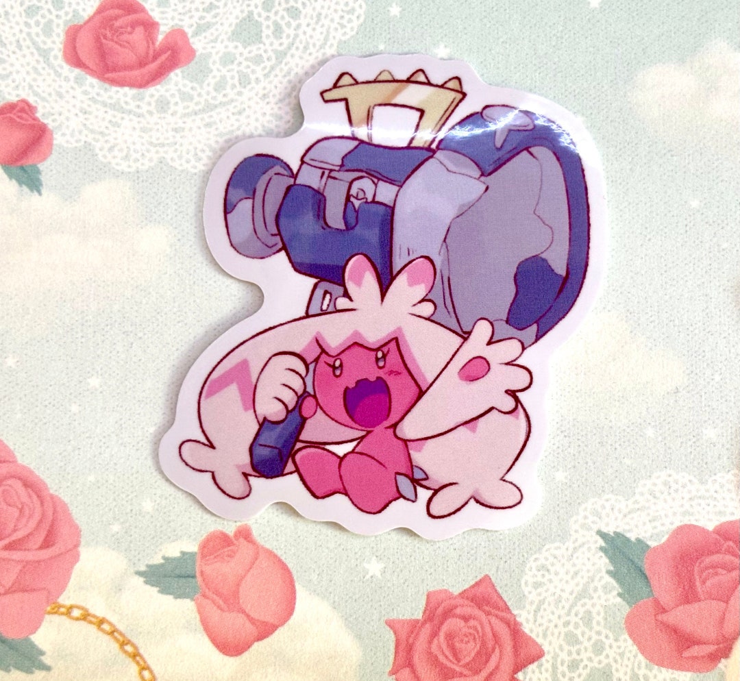 Pink Gremlin With Hammer Vinyl Sticker - Etsy