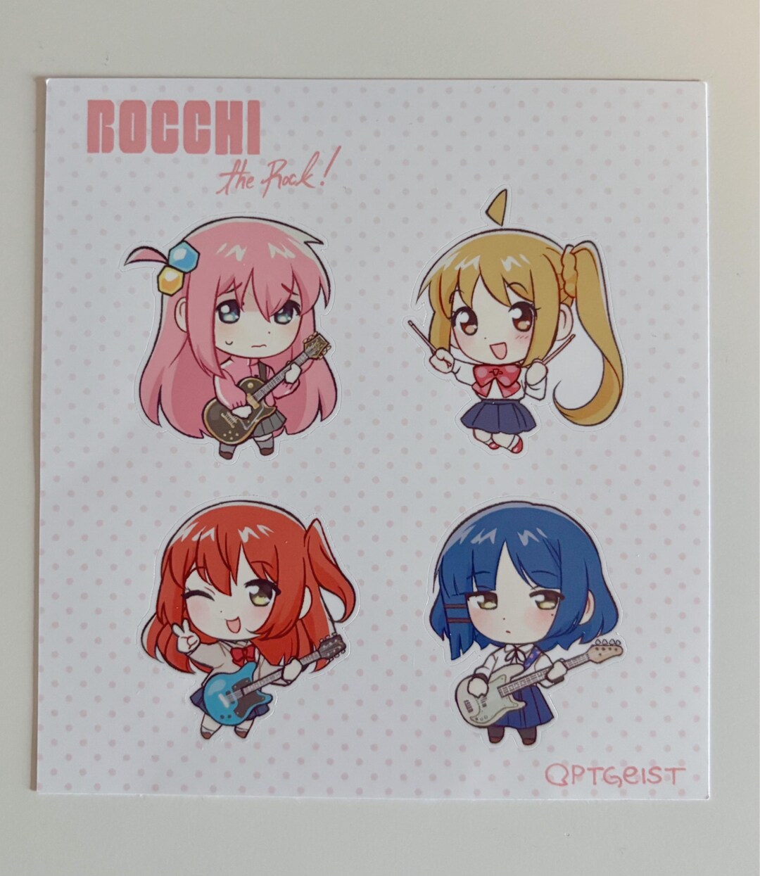 Bocchi the Rock Mini Sticker Sheet - Etsy