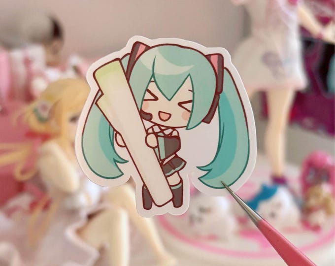 Hatsune Miku Leek Spin 3" Charm - Etsy