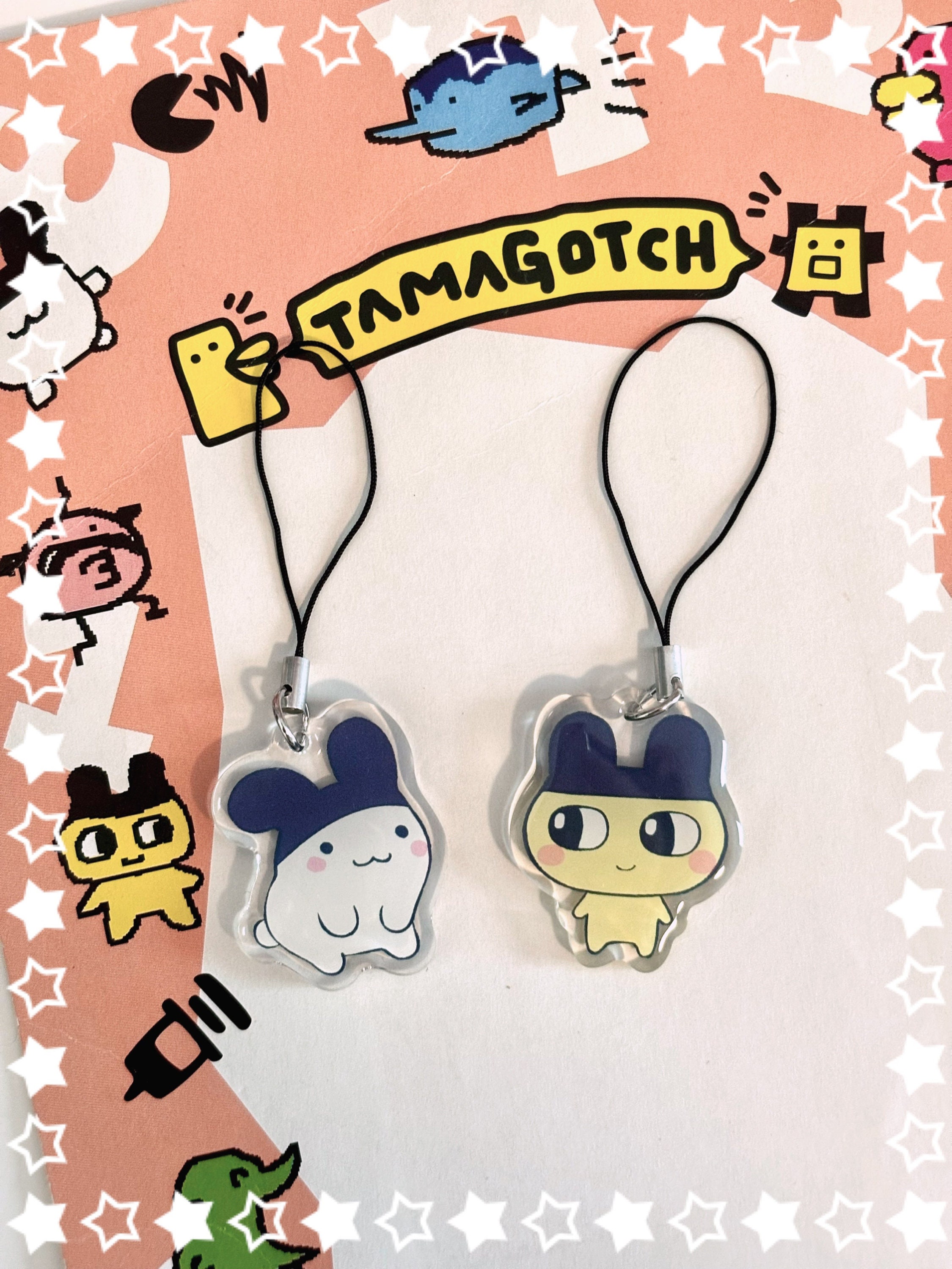 Tamagotchi Mametchi and Mimitchi Charm 1.5 Acrylic - Etsy