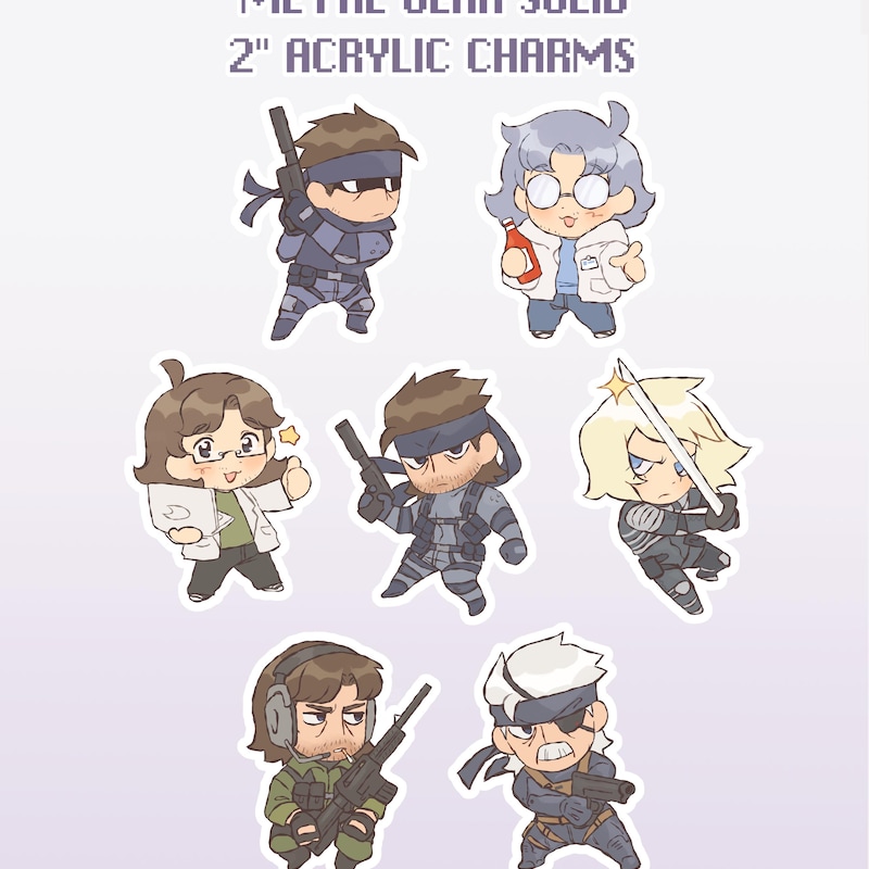 Metal Gear Keychain - Etsy