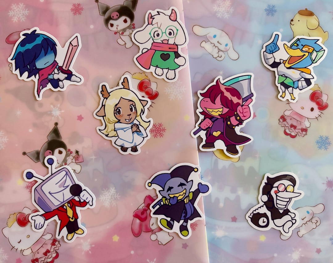 Deltarune Stickers: Handmade 2" Vinyl Decals - Etsy