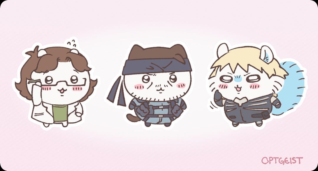 Chiikawa X MGS II Mini Sticker Sheet - Etsy