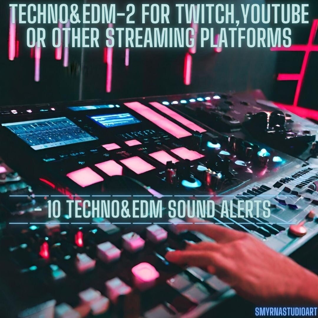 Techno&edm -2 Sound Alerts for Twitch,youtube - Etsy