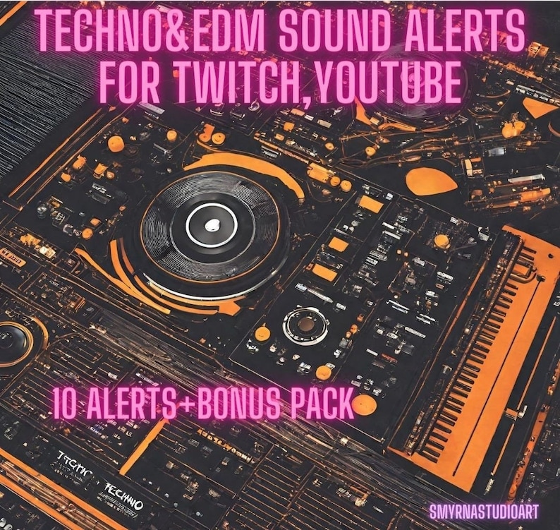 Techno&edm Sound Alerts for Twitch,youtube - Etsy