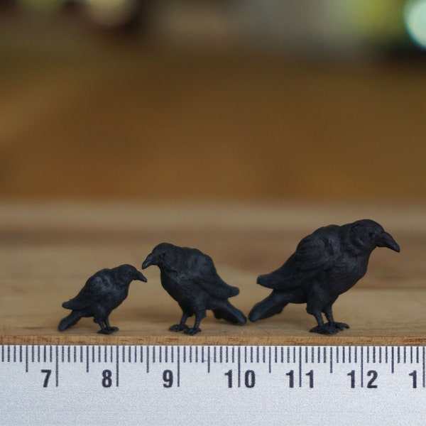 Miniature Crow - Etsy