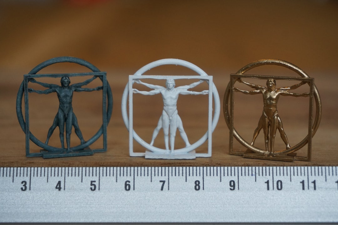 Miniature Da Vinci Statue, Dollhouse Decoration Vitruvian Male - Etsy