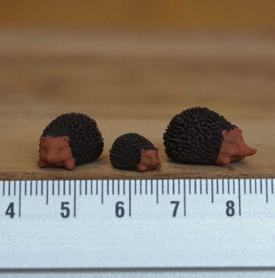 Miniature Hedgehog Family Cute Forest Animals - Etsy