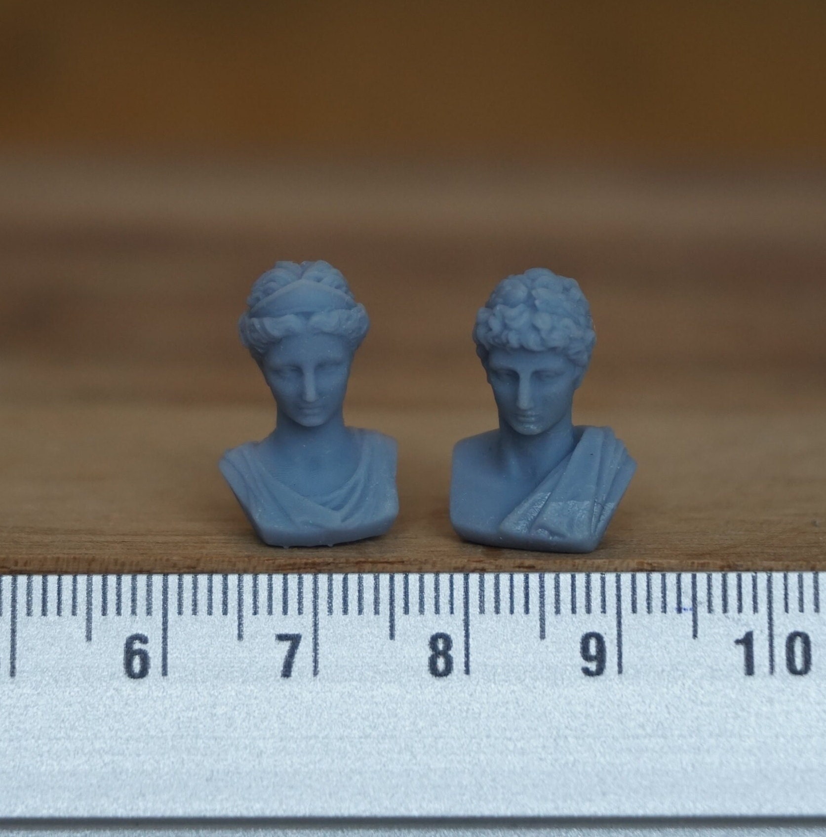 Miniature Greek Couple Bust, Dollhouse Decoration Statue 1:12 - Etsy