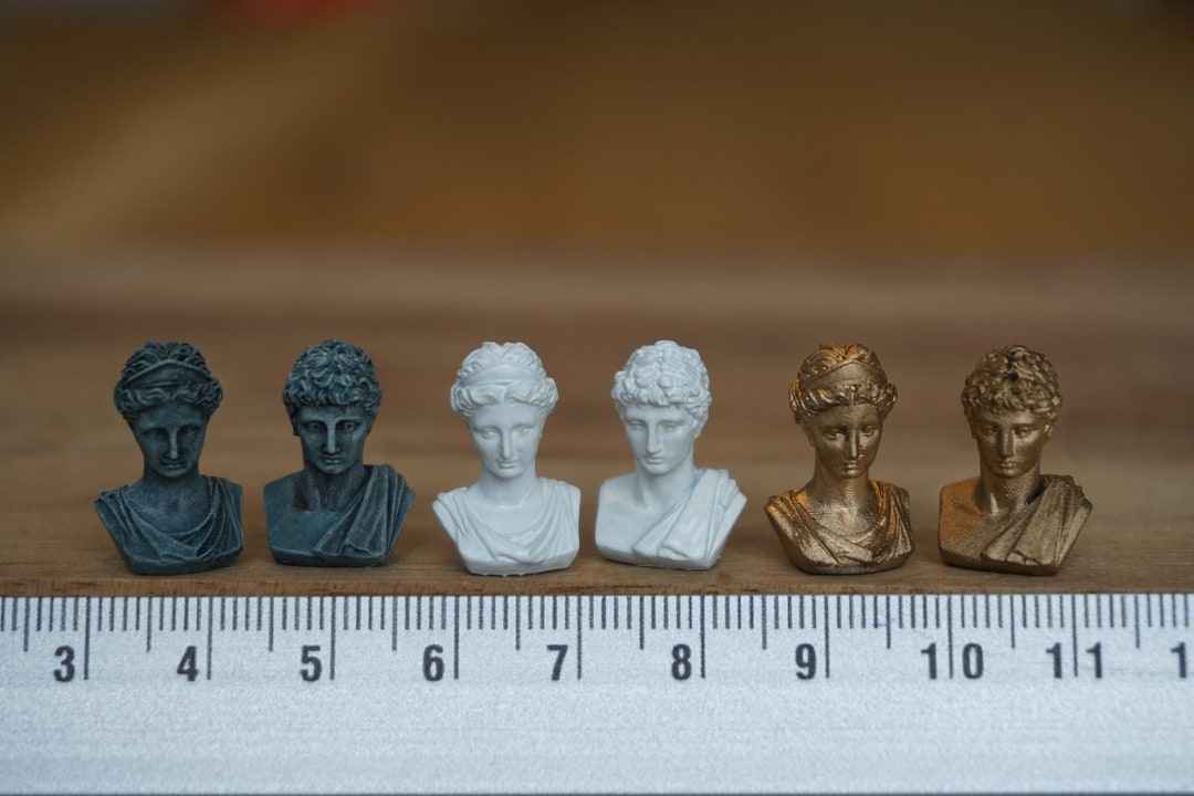 Miniature Greek Couple Bust, Dollhouse Decoration Statue 1:12 - Etsy