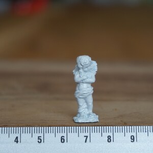 Miniature Cherub, Dollhouse Decoration Angel With Rabbit - Etsy