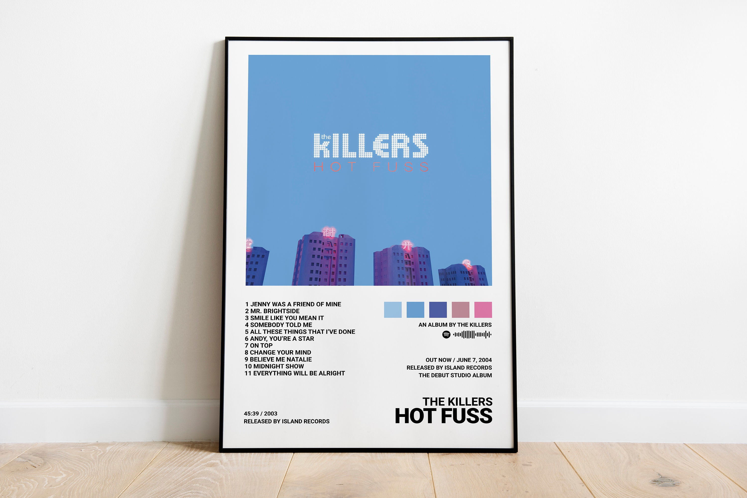 The Killers Hot Fuss Poster / Album Cover Poster Print Wall - Etsy