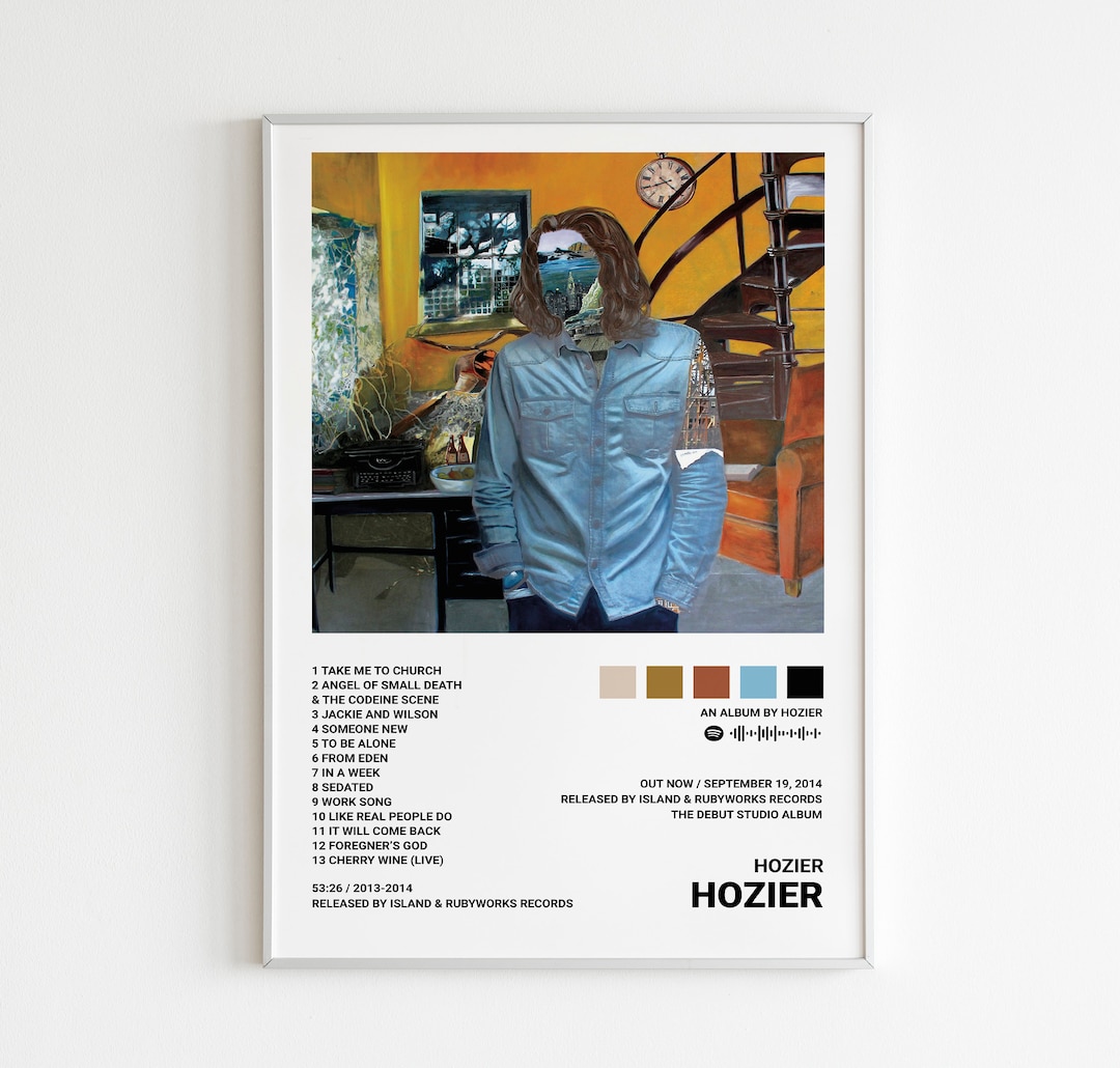 Hozier Posters / Hozier Poster Tracklist Album Cover Poster - Etsy