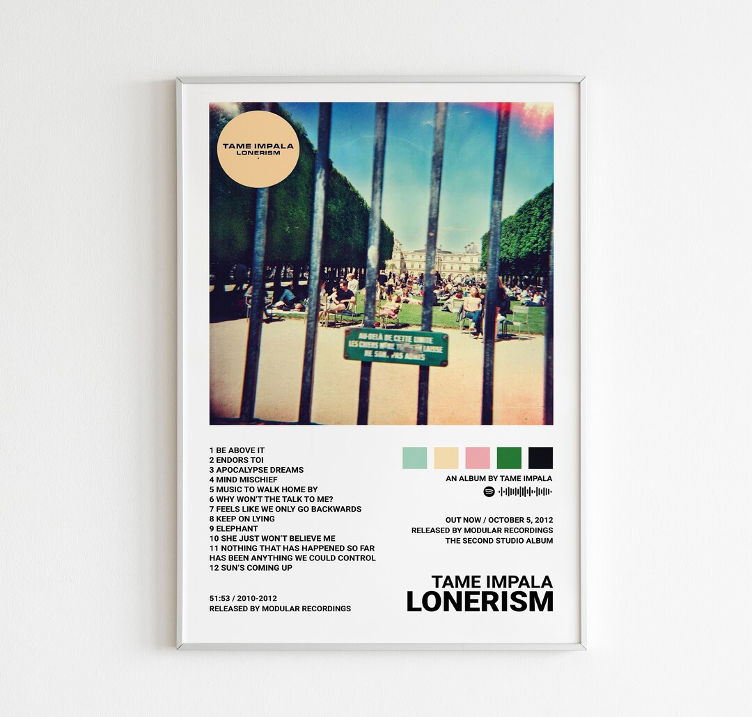 Tame Impala Lonerism Poster / Album Cover Poster Print Wall - Etsy