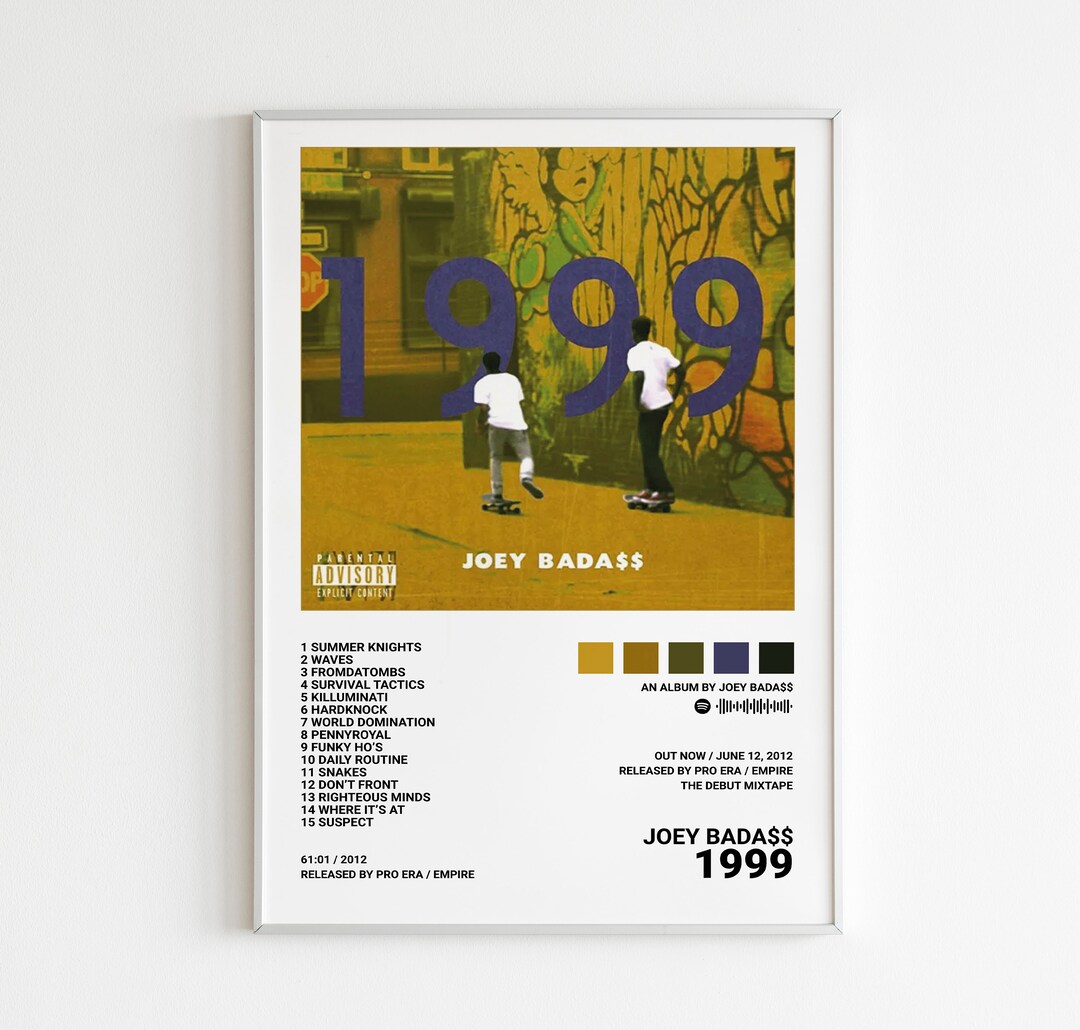 Joey Badass Poster / 1999 Poster / Album Cover Poster / Poster - Etsy