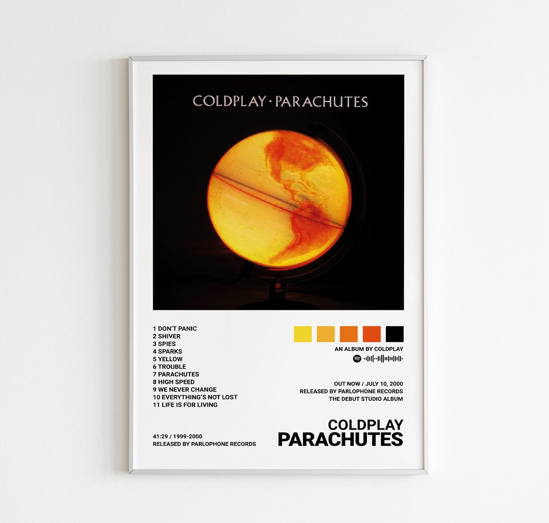 Coldplay Parachutes Poster / Album Cover Poster Print Wall - Etsy