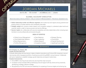 Executive Assistant Resume Template: Instant Download Customizable ATS ...