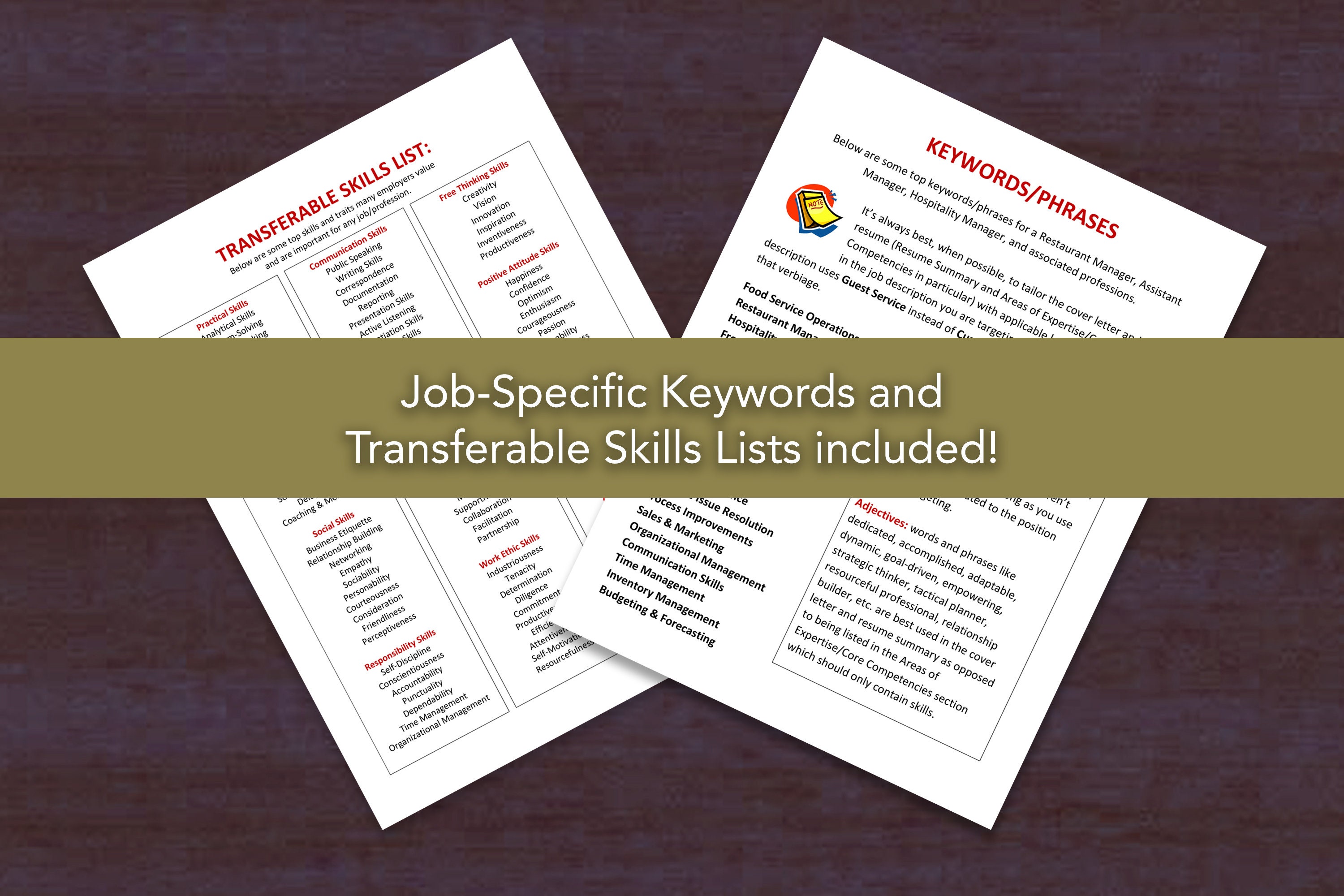 Restaurant Manager Resume Template: Instant Download! Customizable ATS ...