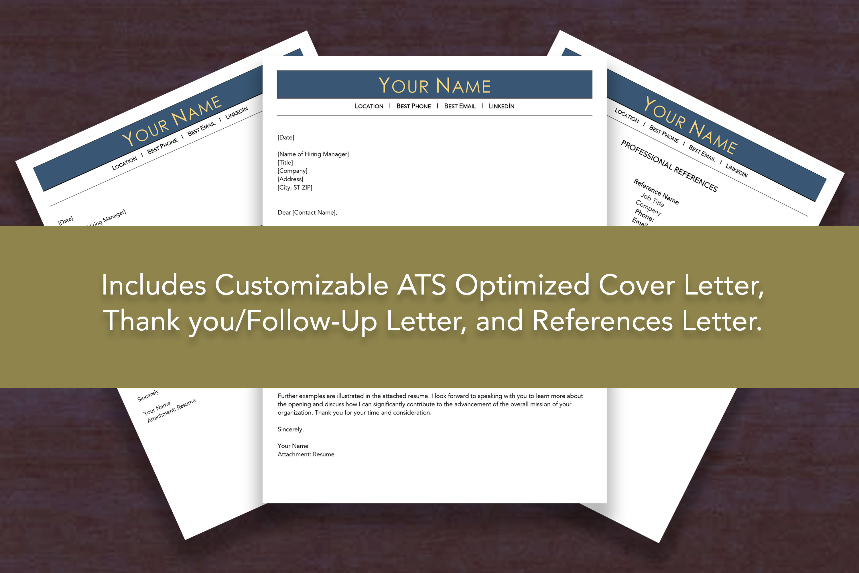 Restaurant Manager Resume Template: Instant Download! Customizable ATS ...