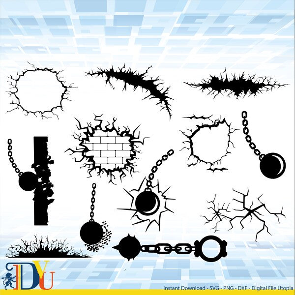 Broken Glass Svg - Etsy