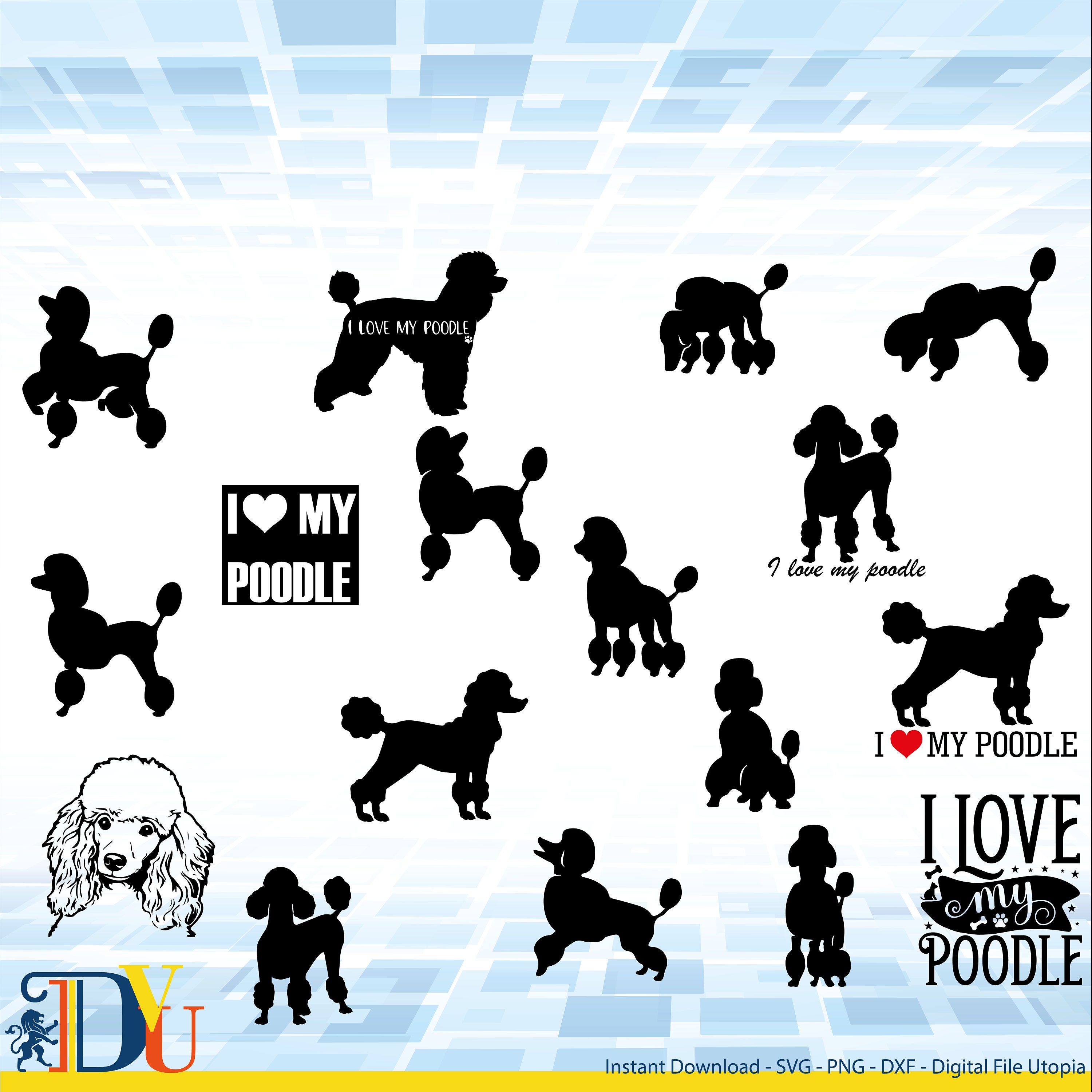 Poodle Svg Poodle Png Poodle Dog Cricut Dog Breed - Etsy