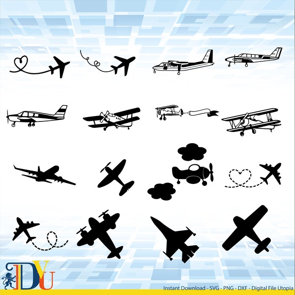 Plane Svg - Etsy