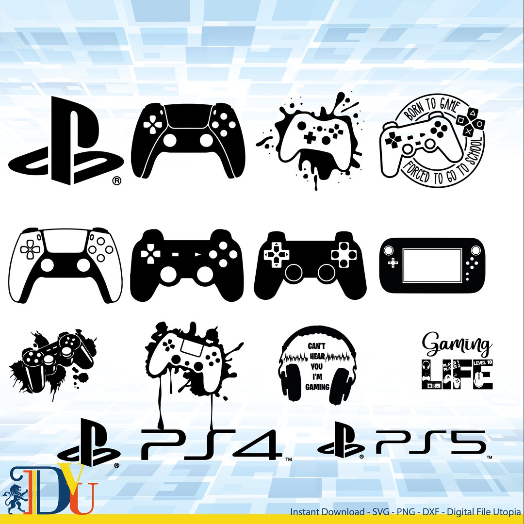 Gaming Svg Bundle, Gaming Svg, Game Tools Svg, Ps5 Svg, Playstation Svg ...