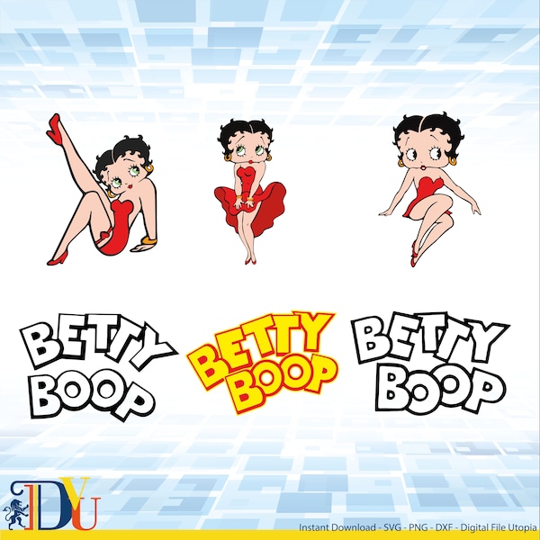 Betty Boop Svg - Etsy