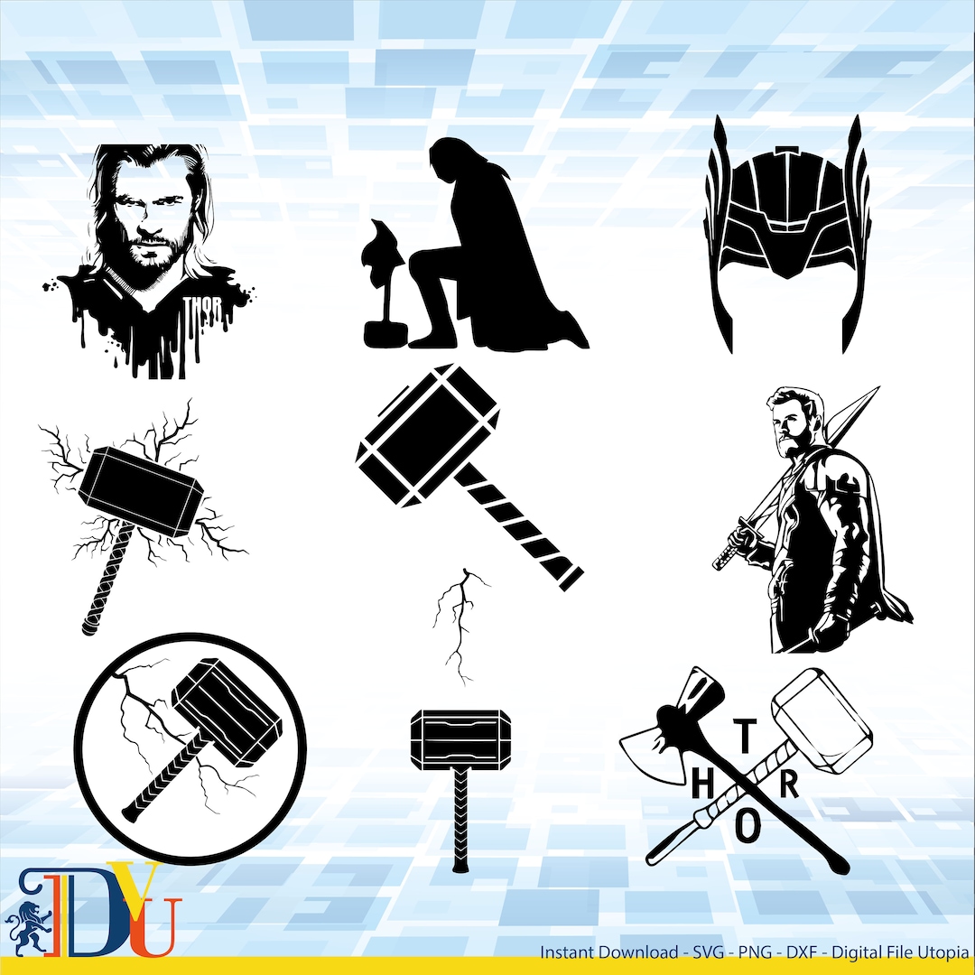 Thor SVG Bundle, Ragnarok, Cut File for Cricut, Digital Download ...