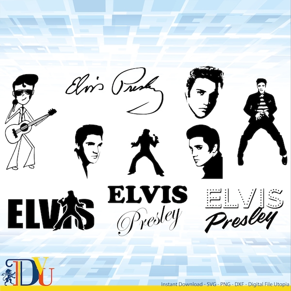 Elvis Presley Svg - Etsy