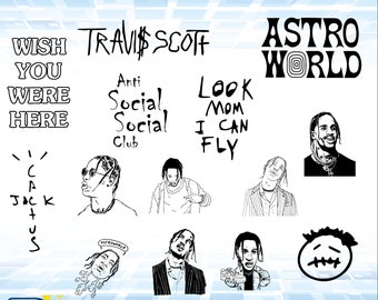 Travis Scott Vector Bundle Astroworld SVG Travis Scott - Etsy