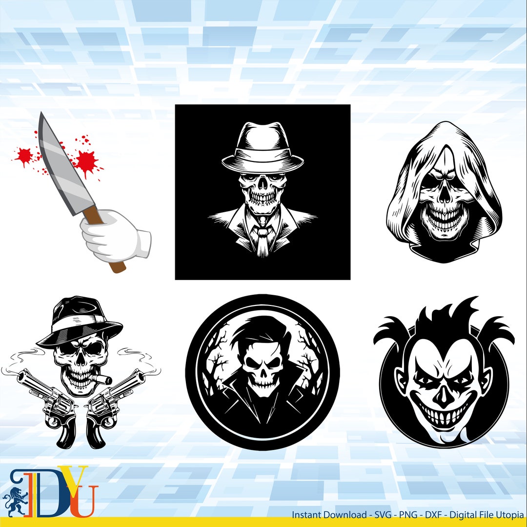 Killer Skeleton Svg, Skeleton Svg, Serial Killer, Bloody Knife Svg ...