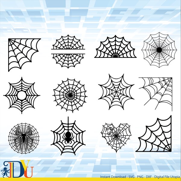 Spider Web Svg - Etsy