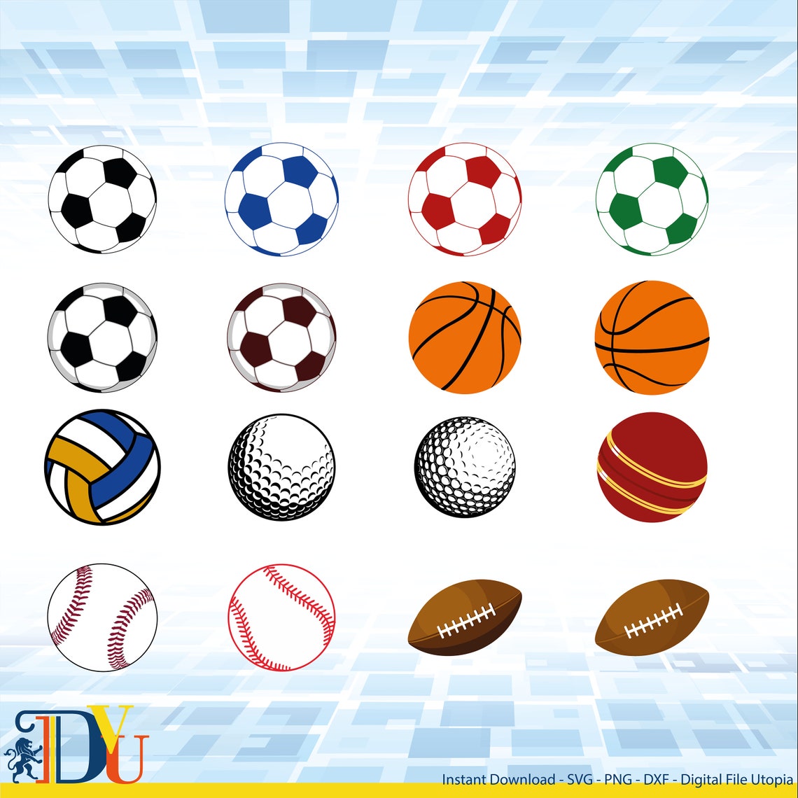 Sport Balls Svg Ball Svg Football Svg Basketball Svg - Etsy