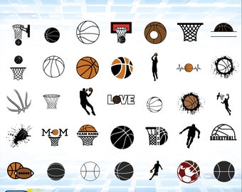 Basketball SVG Bundle, Basketball PNG Bundle, Basketball Clipart ...