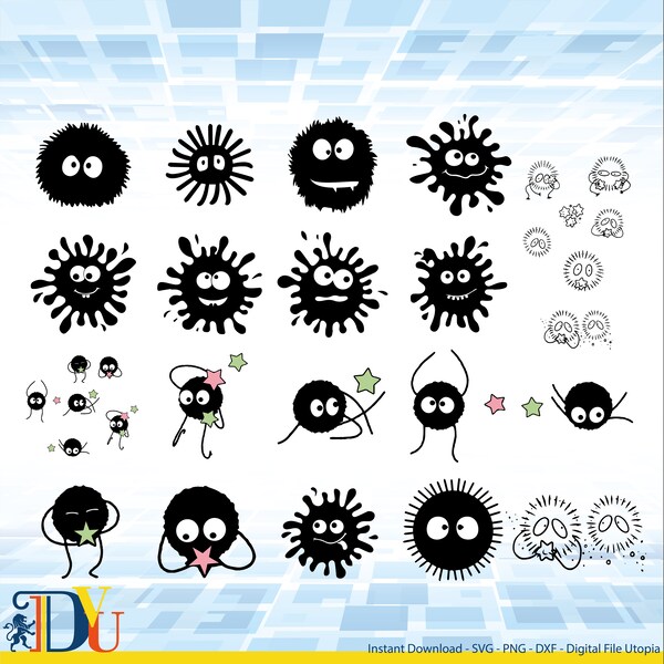 Soot Sprite Svg - Etsy